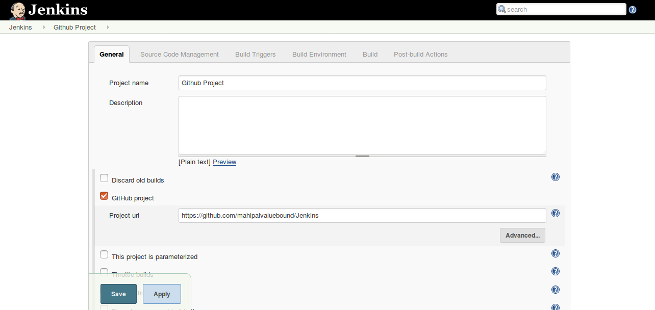 Continuous integration using Jenkins and GitHub to automate deployment